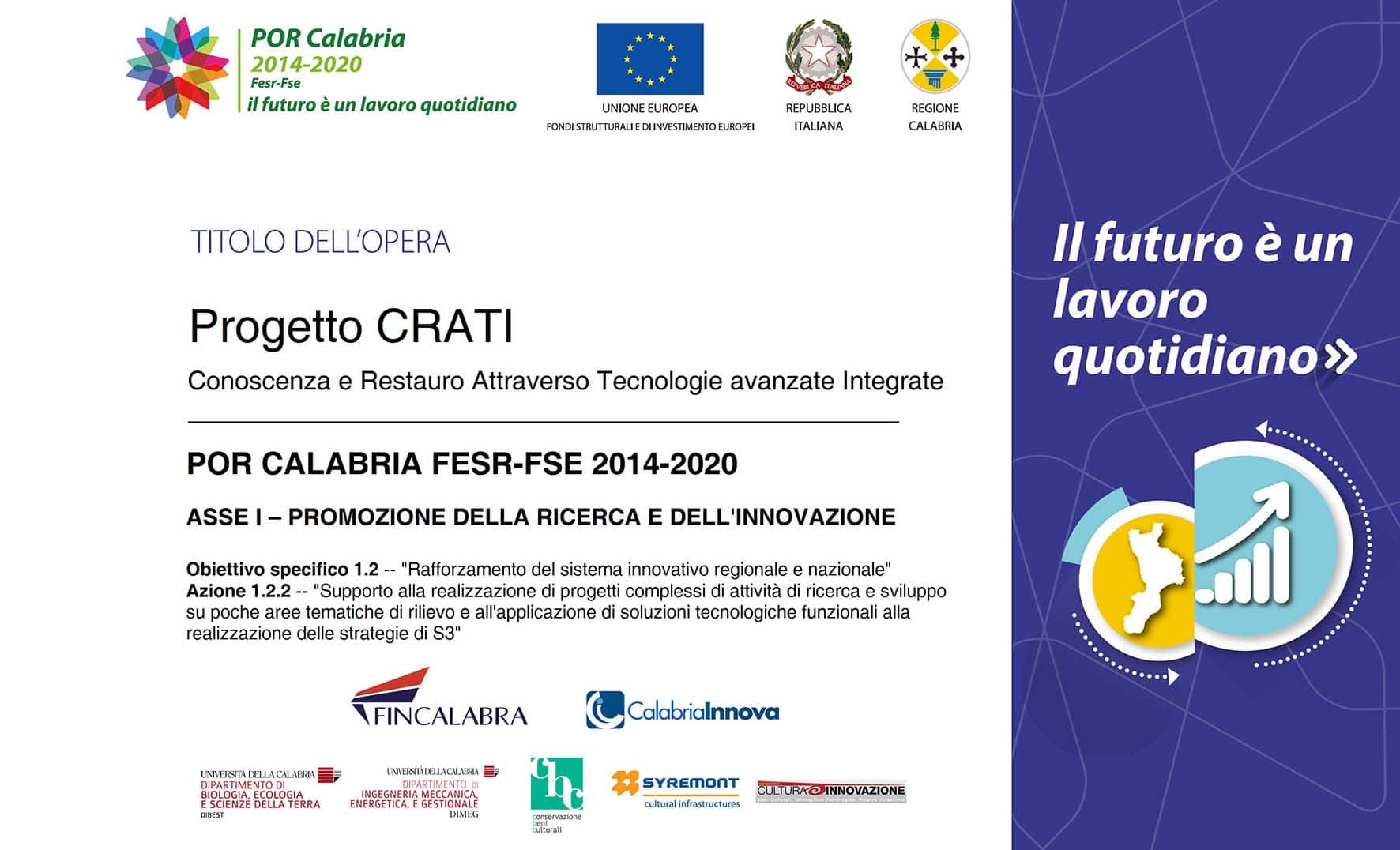 Il Progetto "CRATI" – CBC - Conservazione Beni Culturali